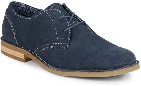 Original Penguin Waylon Suede Oxfords in Blue for Men (navy) | Lyst