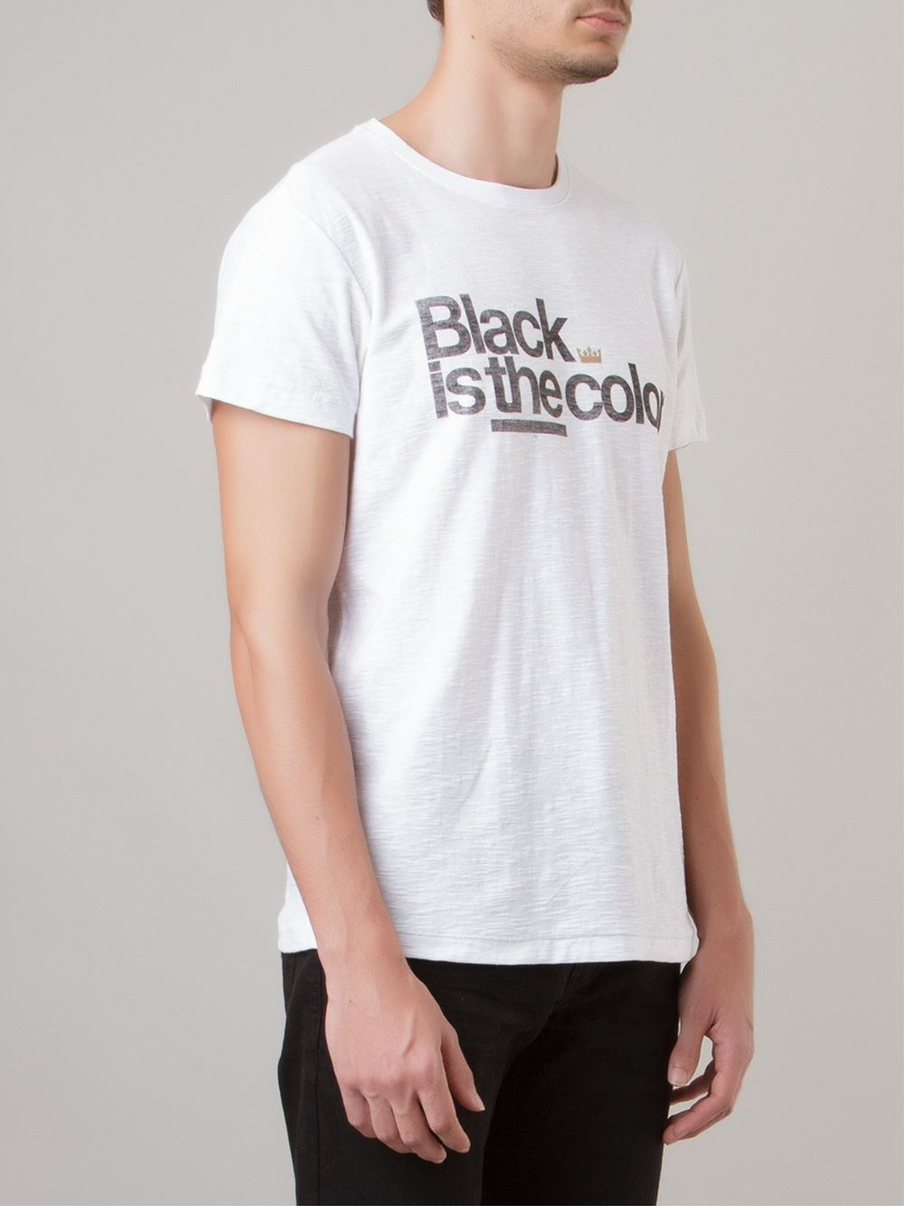 Lyst - Osklen Rough Graphic T-Shirt in Gray for Men