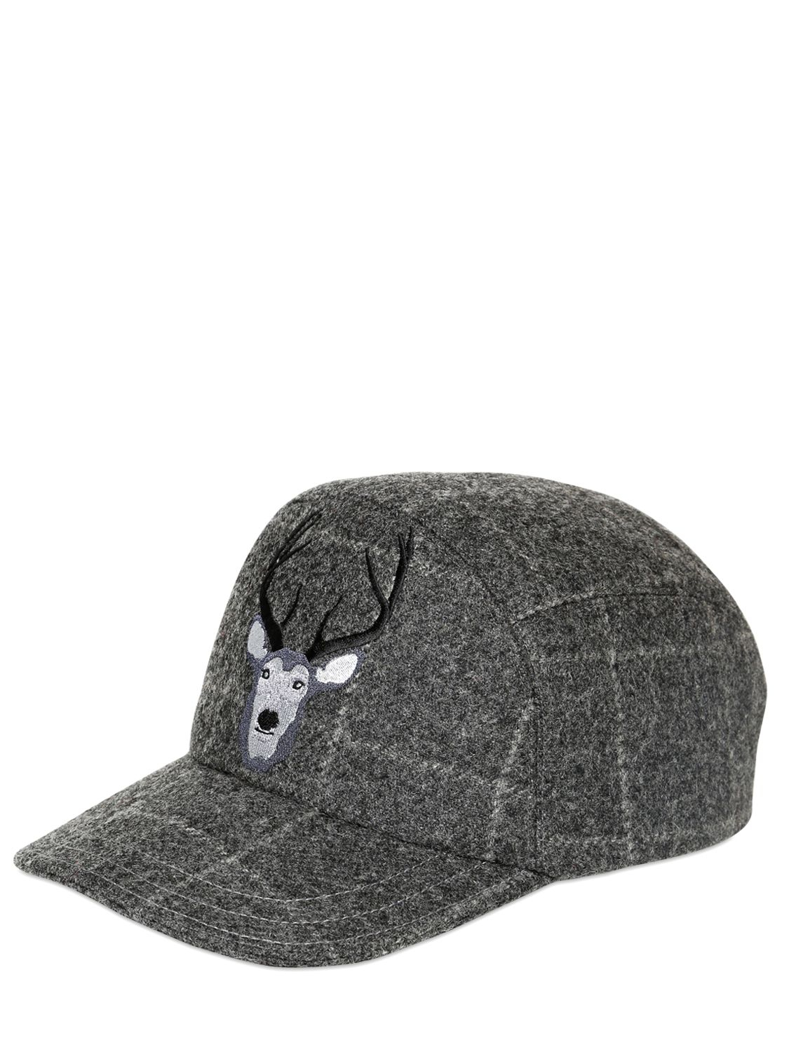 Lyst - Thom Browne Reindeer Shetland Wool Baseball Hat in Gray for Men