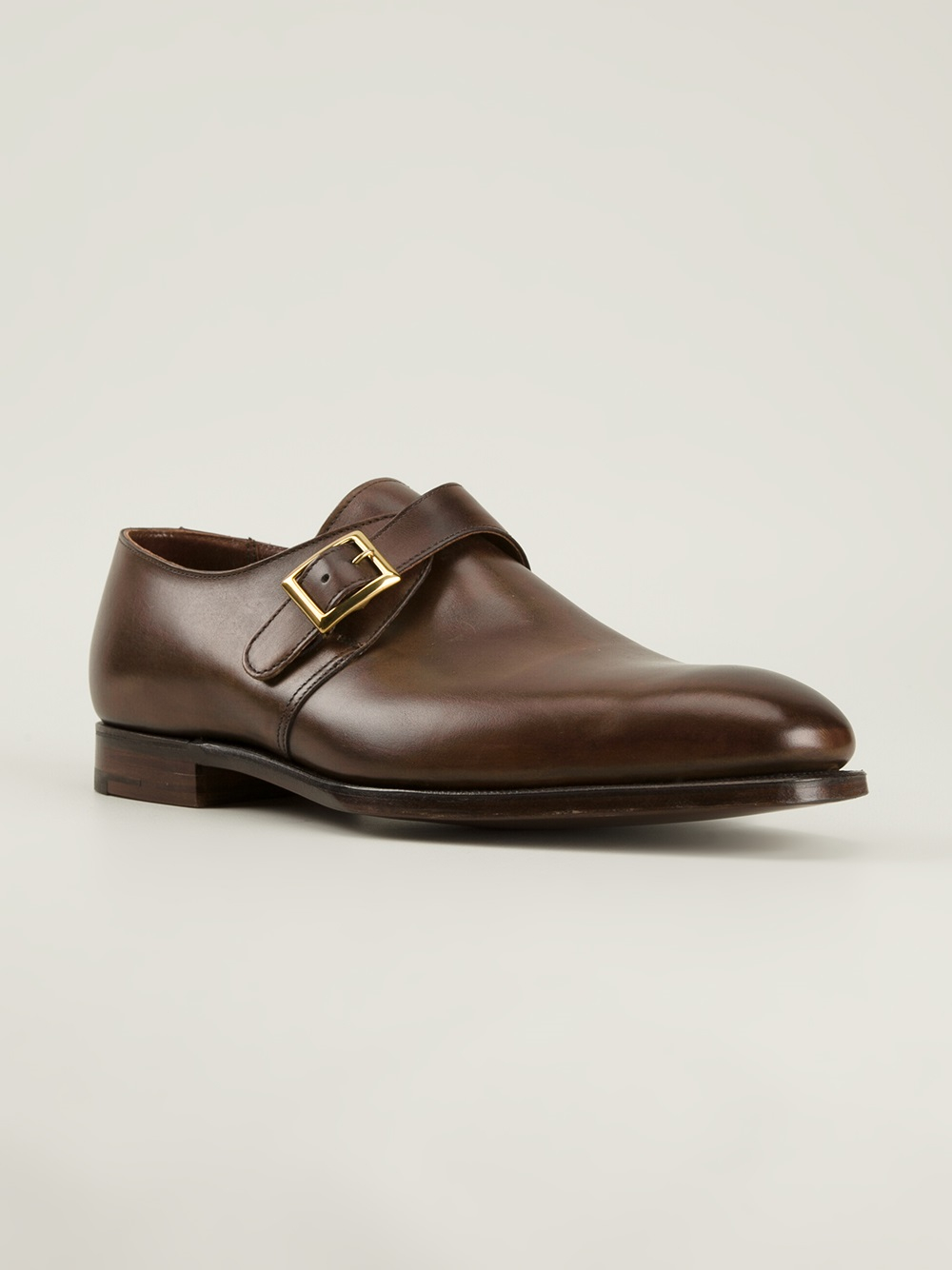 Crockett and jones 'saville' Monk Shoes in Brown for Men | Lyst