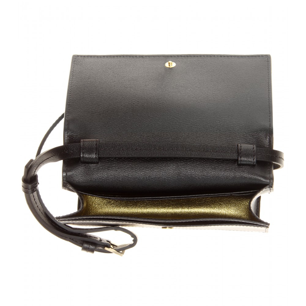 Lyst - Charlotte olympia Feline Purse Leather Shoulder Bag in Black