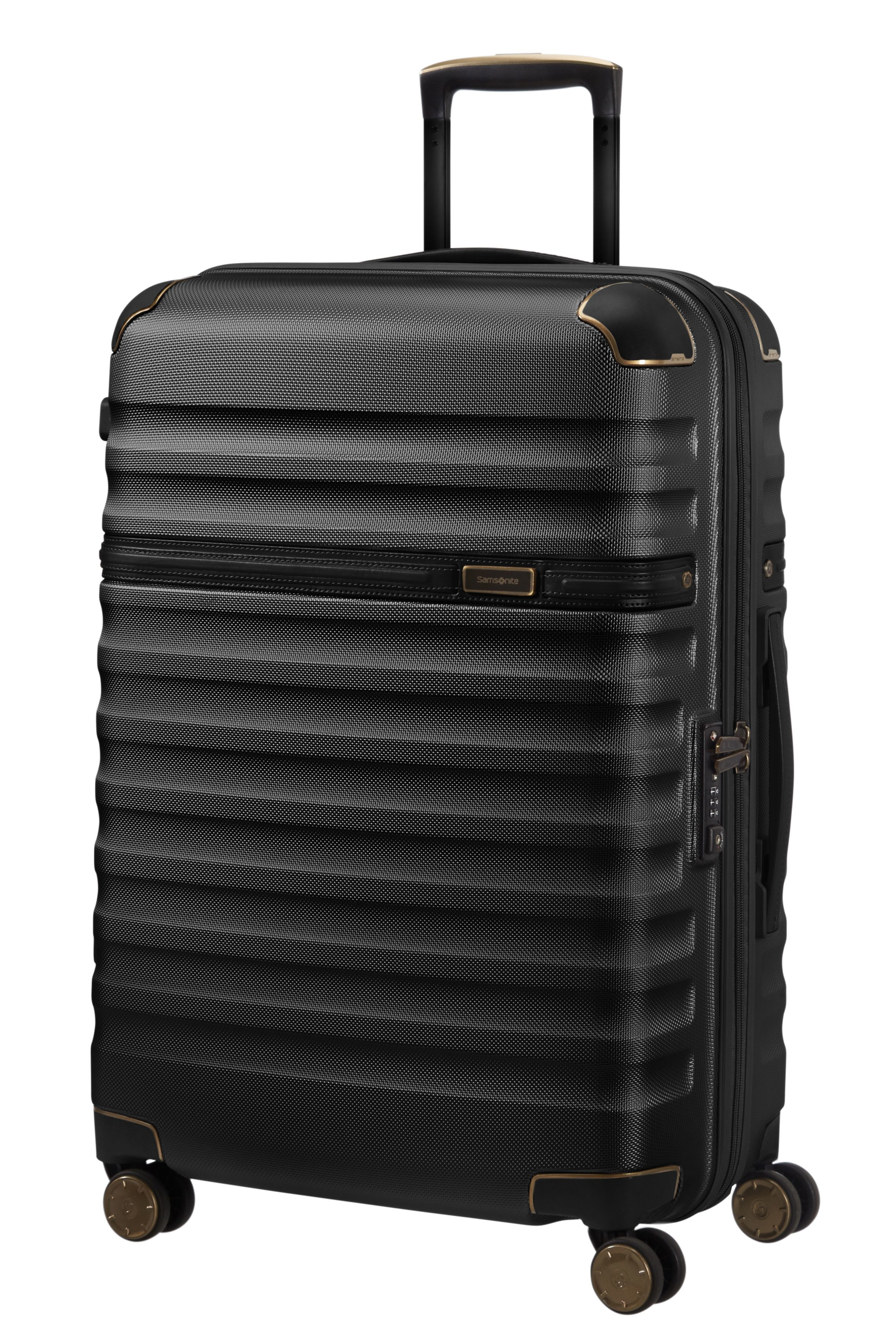 Samsonite Splendor Black 8 Wheel 75cm Large Suitcase In Black For Men Samsonite Splendor Black 8 Wheel 75cm Large Suitcase In Black For Men