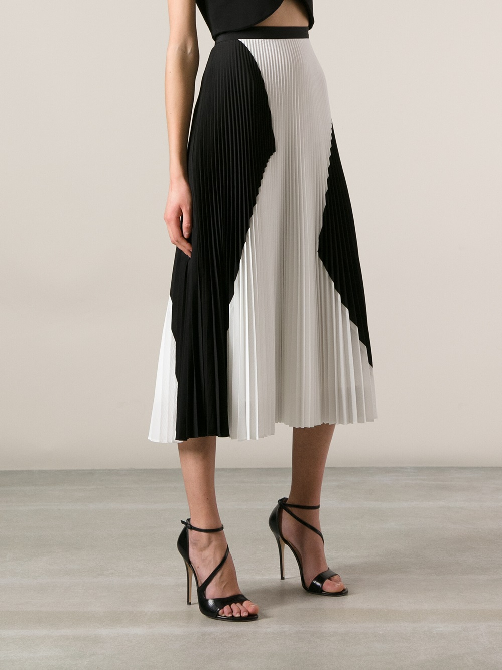 Proenza schouler Pleated Skirt in White | Lyst