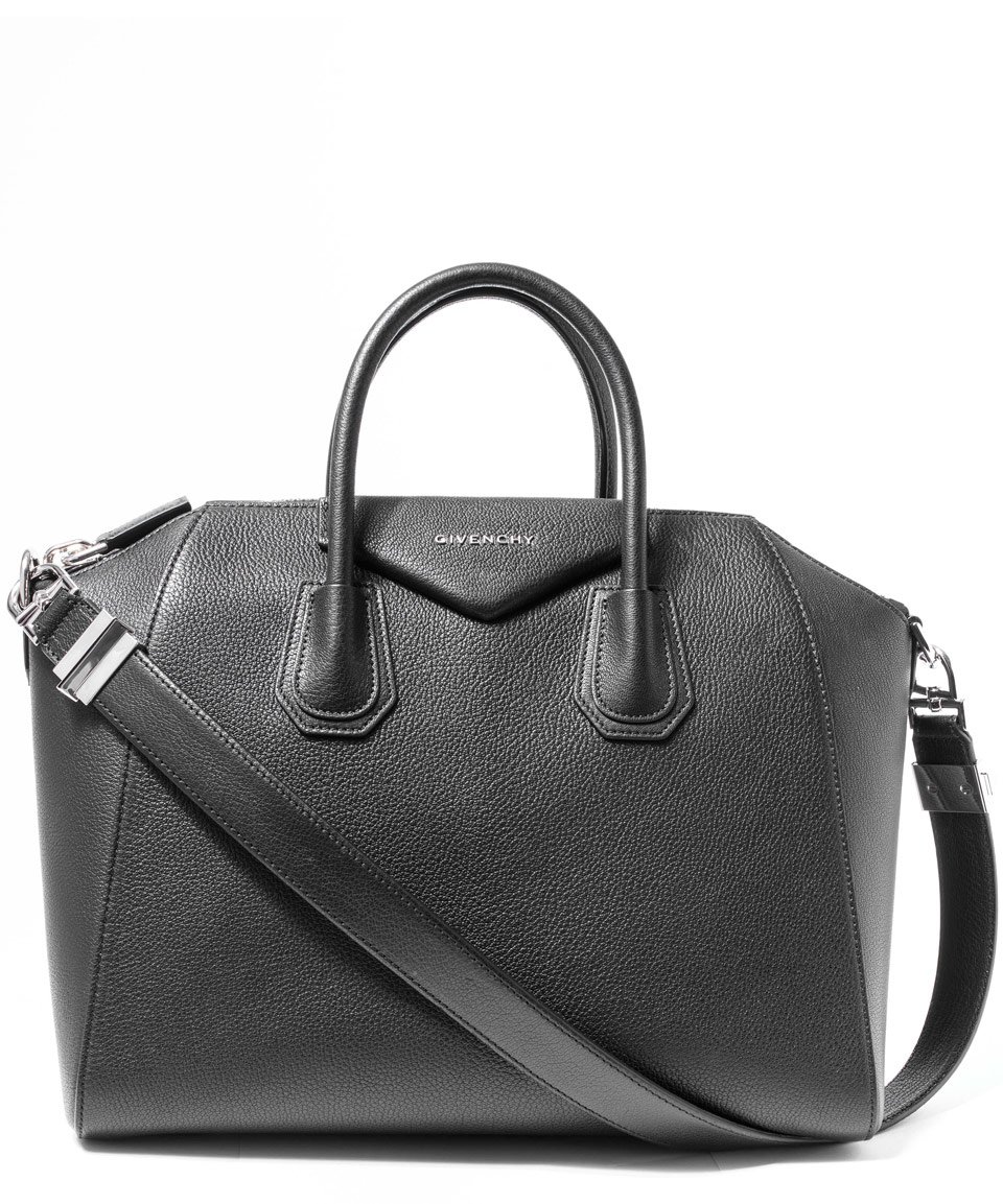 Givenchy Medium Antigona Bag In Black Leather | Paul Smith