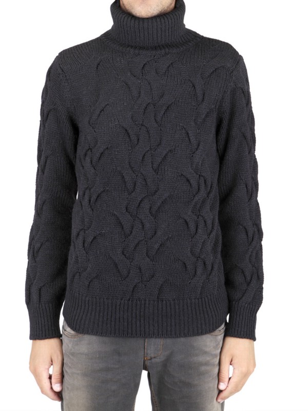 Closed Turtleneck Knit Wool Sweater in Black for Men | Lyst