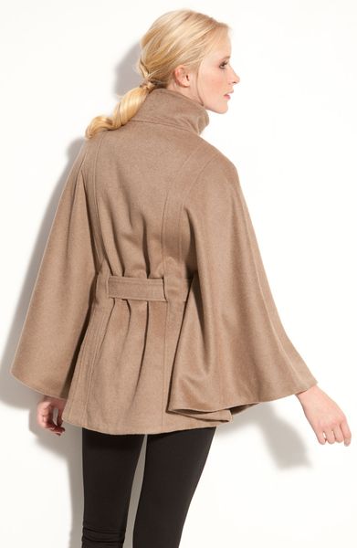 Calvin Klein Belted Cape in Beige (oatmeal) | Lyst