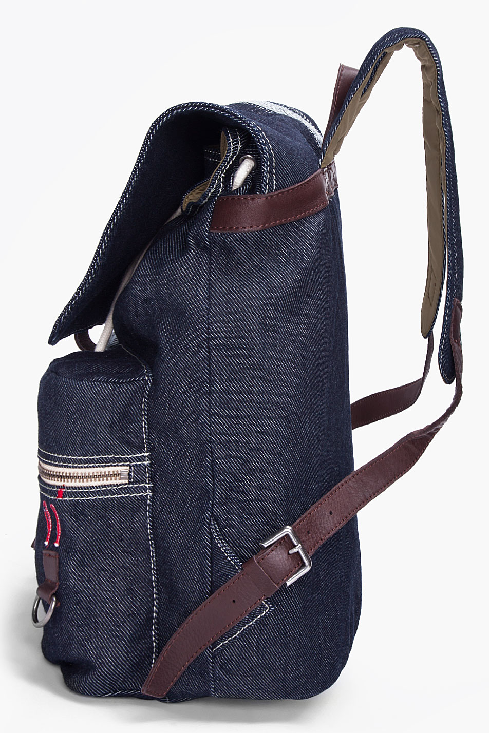 Lyst - Diesel Brave Denim Backpack in Blue for Men