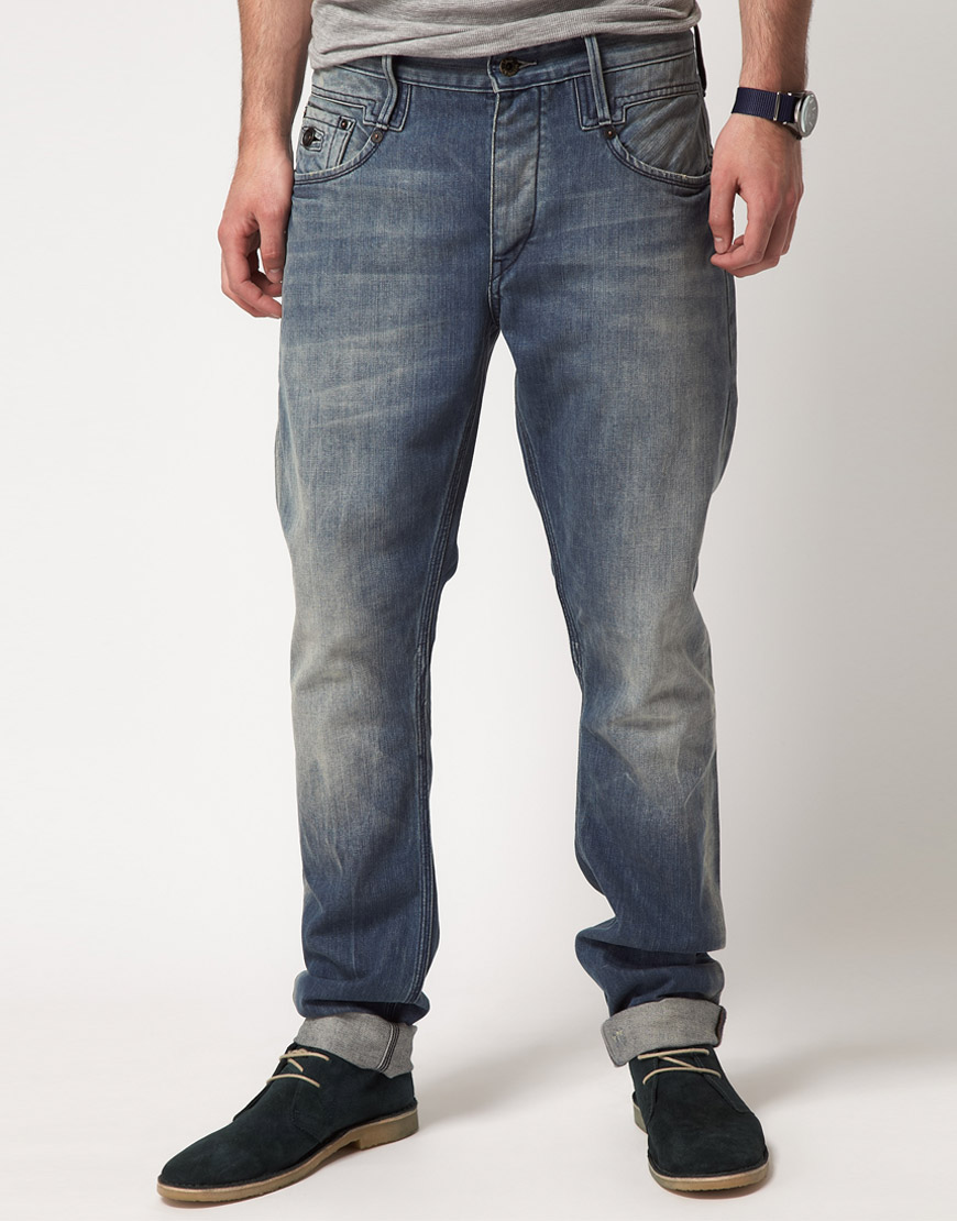 Denham Denham Skin Agb Jeans Slim Fit Mid Wash in Blue for Men | Lyst