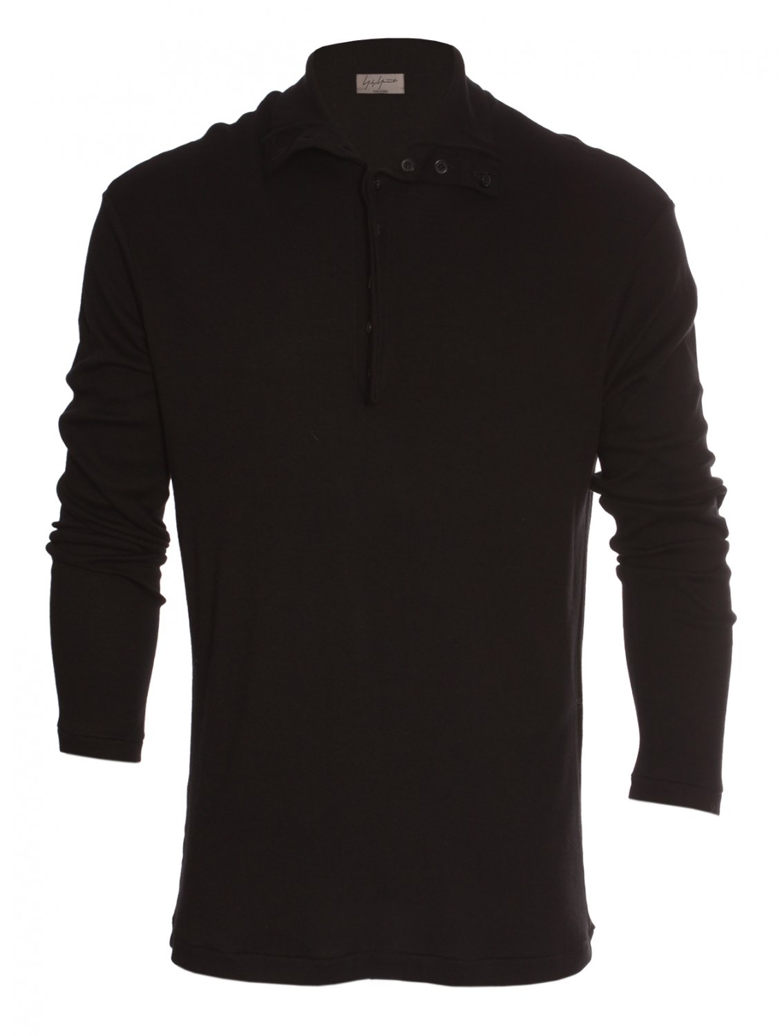 Yohji Yamamoto Front Open Long Sleeved Tshirt Black in Black for Men | Lyst