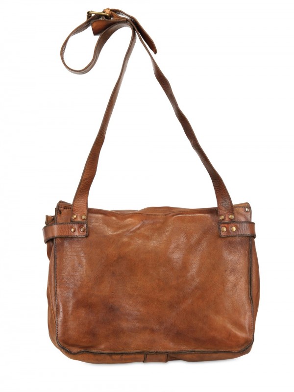 Lyst - Officine Creative Vintage Leather Messenger Bag in Brown for Men