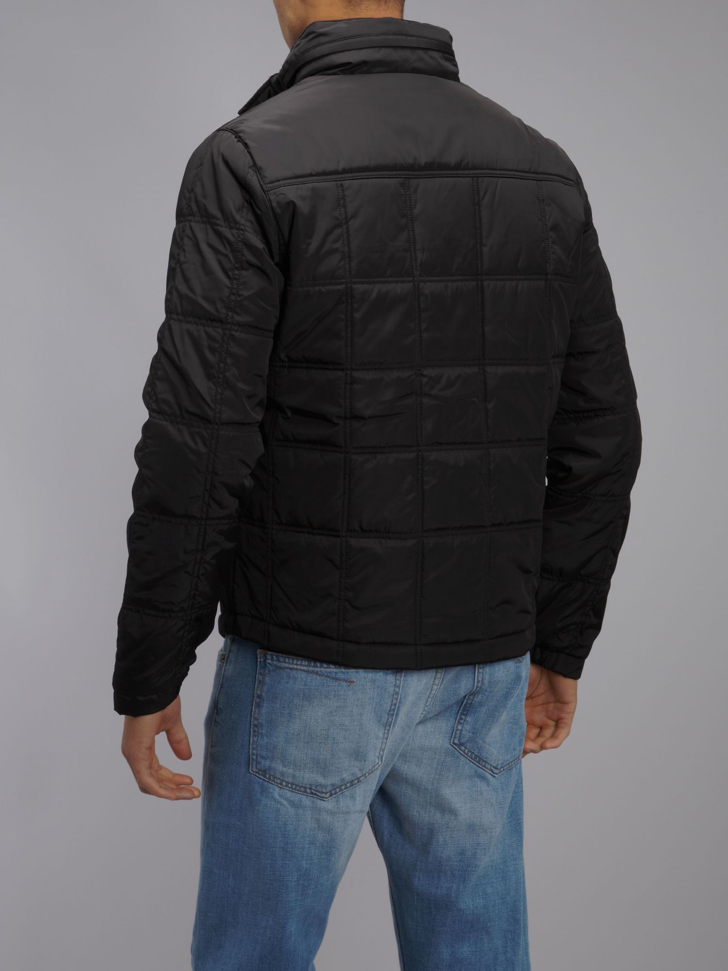 Quiksilver Bishop Quilted Jacket in Black for Men | Lyst