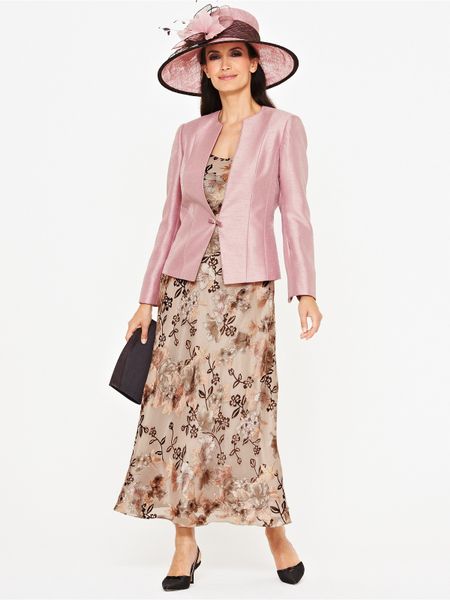 Jacques Vert Jacques Vert Floral Devore Dress in Floral (multi) | Lyst