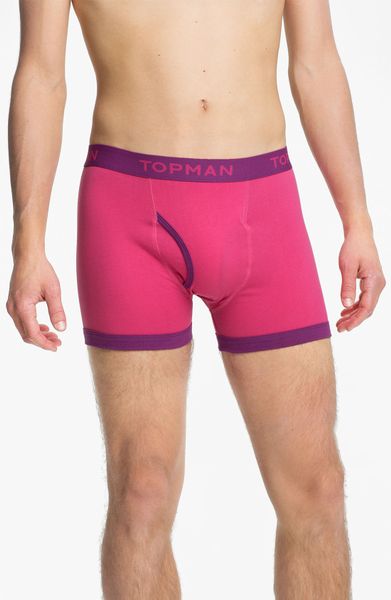 Topman Bright Boxer Briefs 3pack in Pink for Men (multi) | Lyst