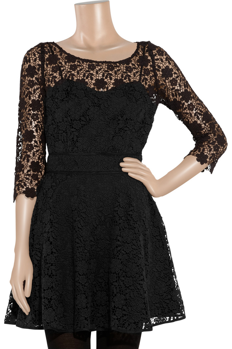 Lyst Juicy Couture Guipure Lace Dress In Black