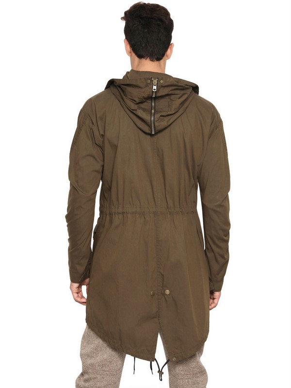 Lyst - Mcq Cotton Canvas Military Parka Jacket in Green for Men