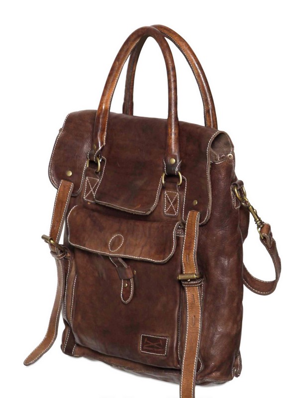 Lyst - Officine Creative Vintage Tucson Leather Messenger Bag in Brown ...