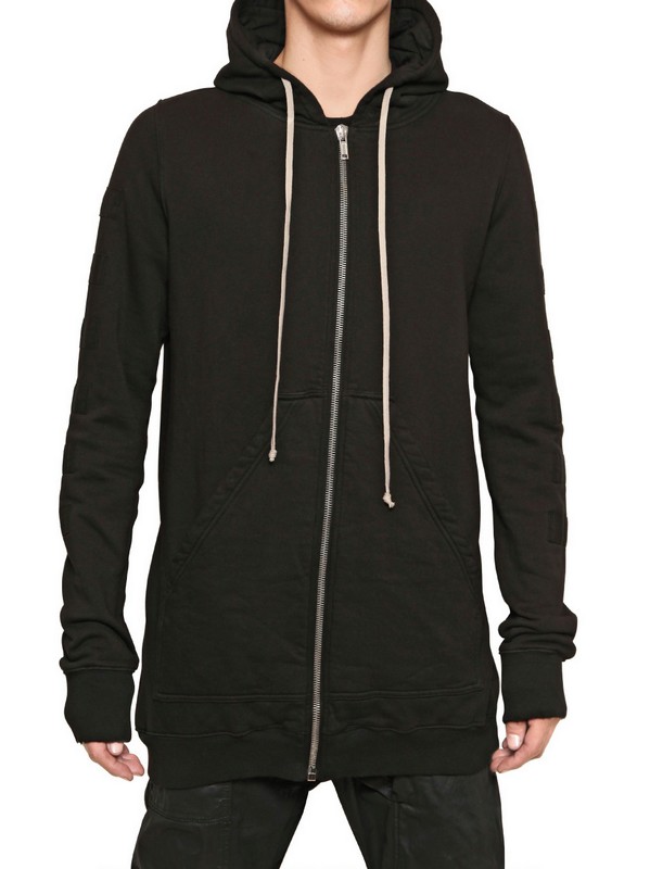 Lyst - Rick Owens Cotton Fleece Oversized Sweatshirt in Black for Men