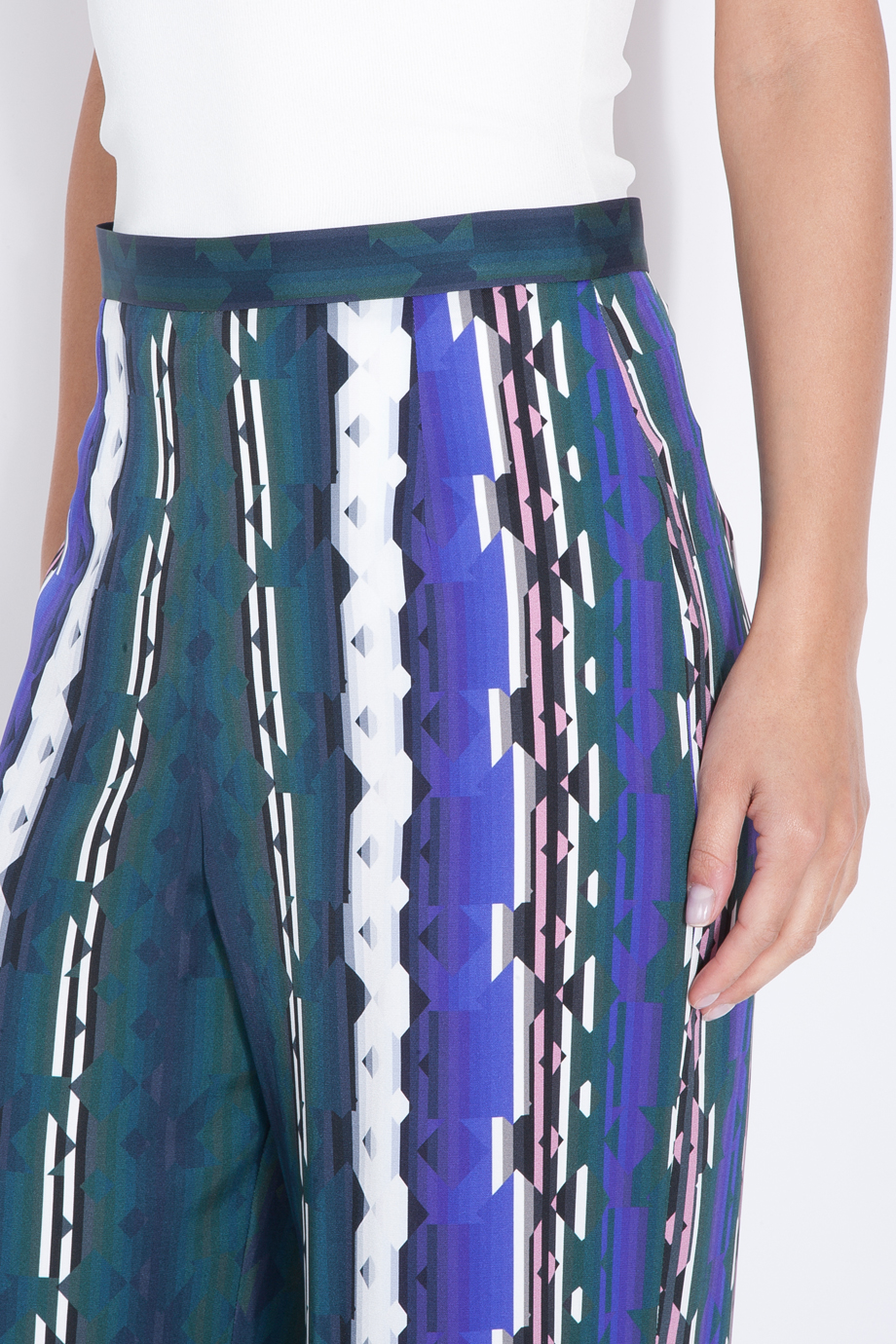 Lyst - Peter pilotto Wide Leg Print Pants