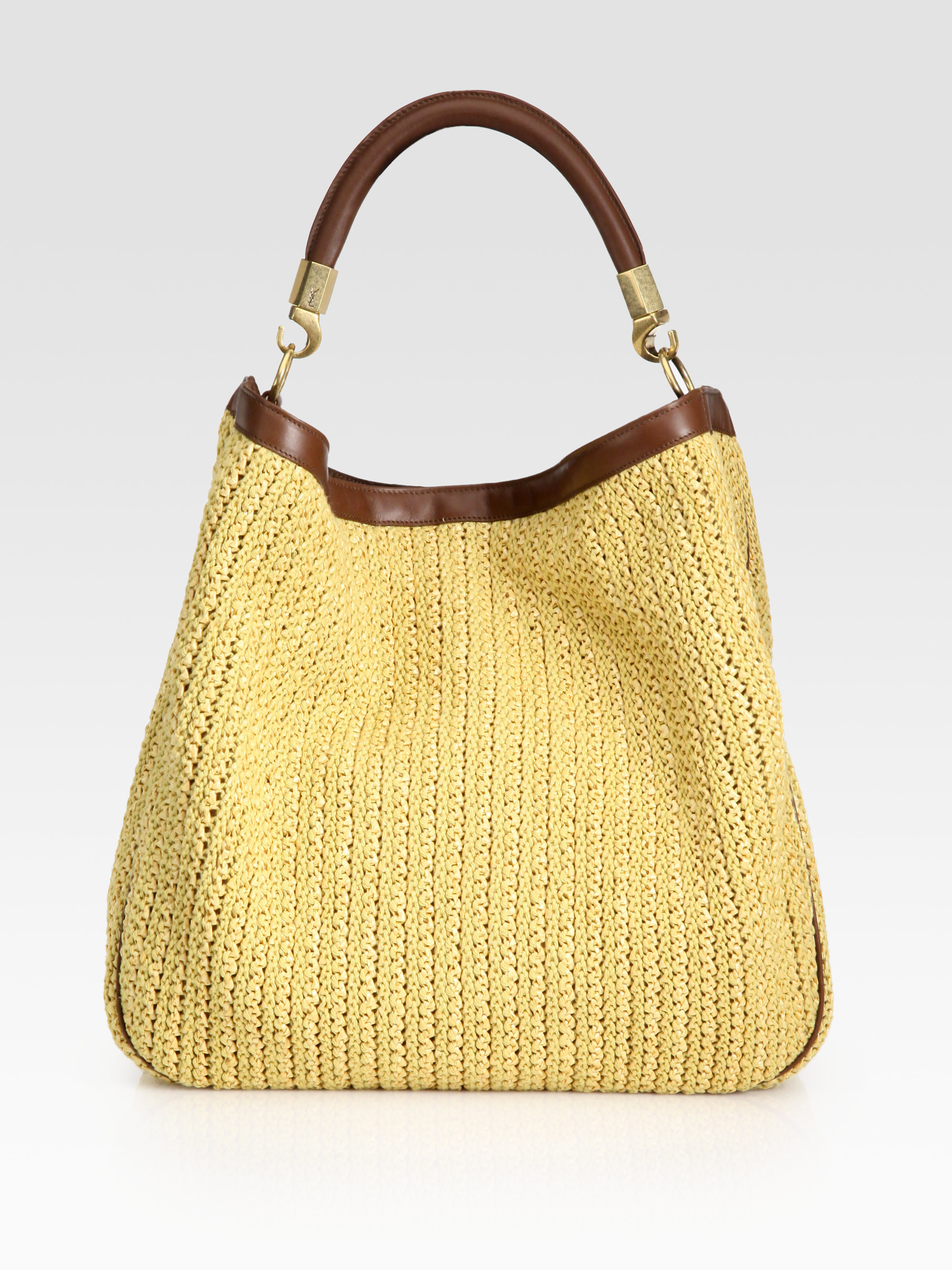 Yves Saint Laurent Raffia Muse Two Bag Chyc Wallet