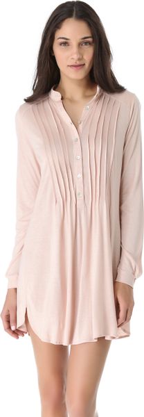 Eberjey Earth Angel Sleep Shirt in Pink (blush) | Lyst