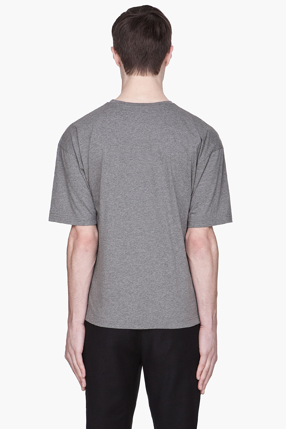 Juun.j Grey and Black Spray Paint Printed T-shirt in Gray for Men | Lyst