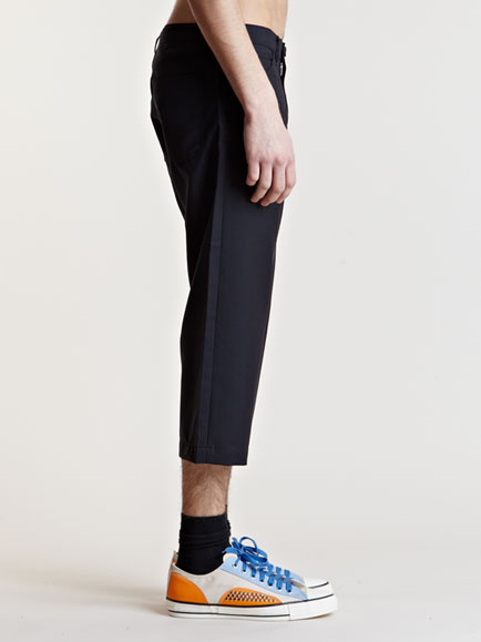 Comme des garçons Mens Cropped Pants in Black for Men | Lyst