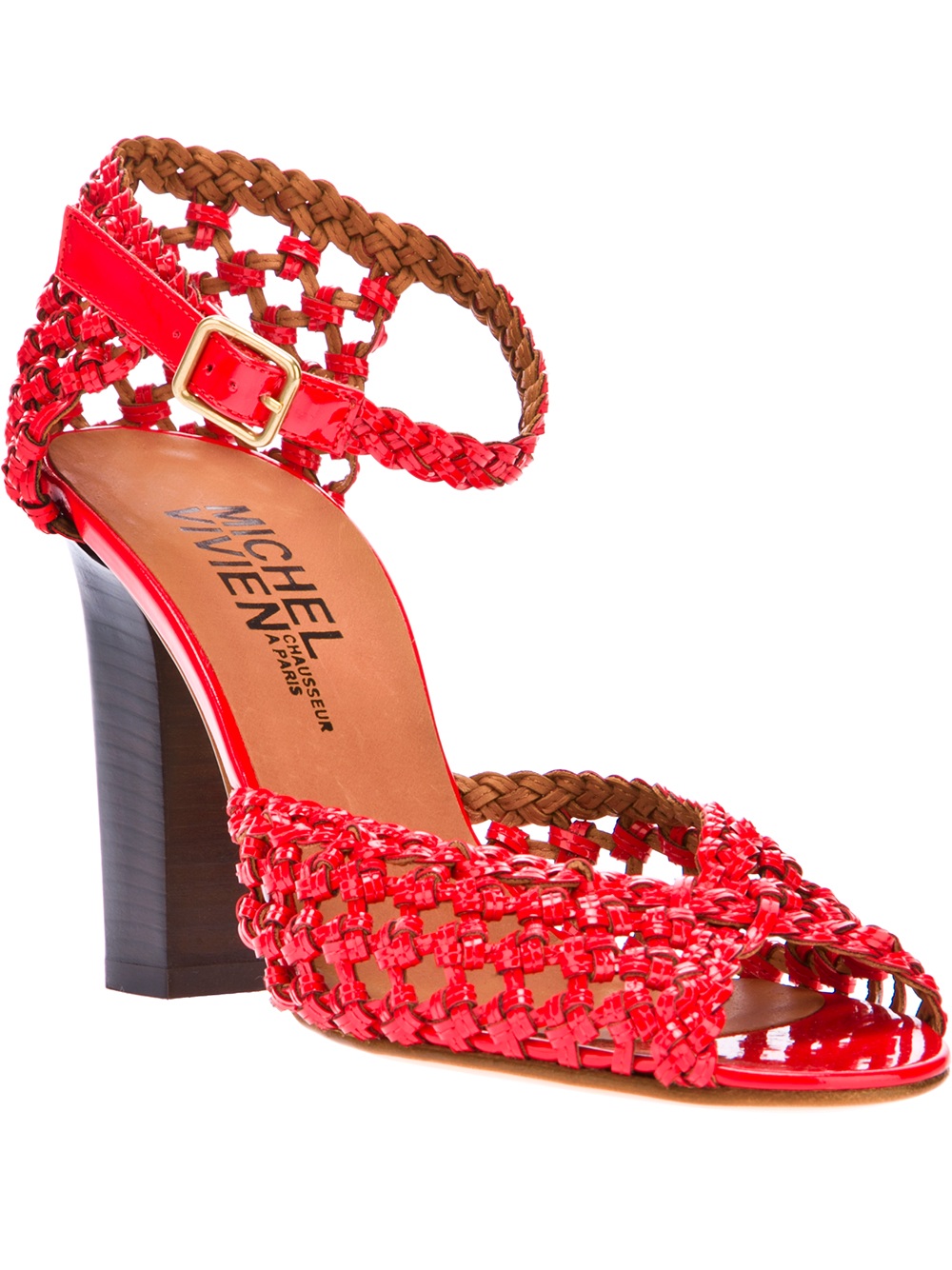 Lyst - Michel Vivien Mirella Sandal in Red