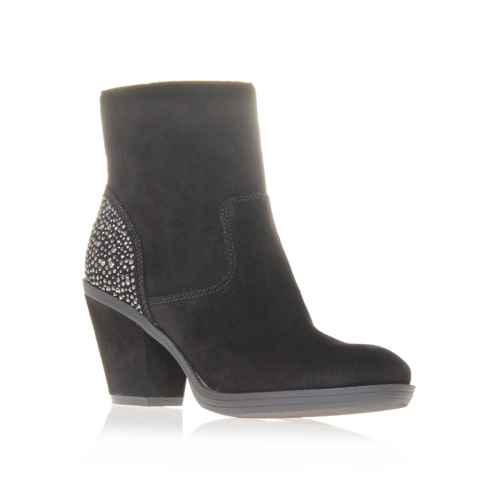 Enzo Angiolini Emzy Block Heeled Ankle Boots in Black | Lyst