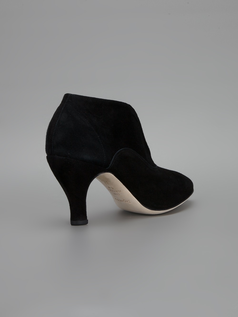 Lyst - Repetto Open Front Ankle Boot in Black