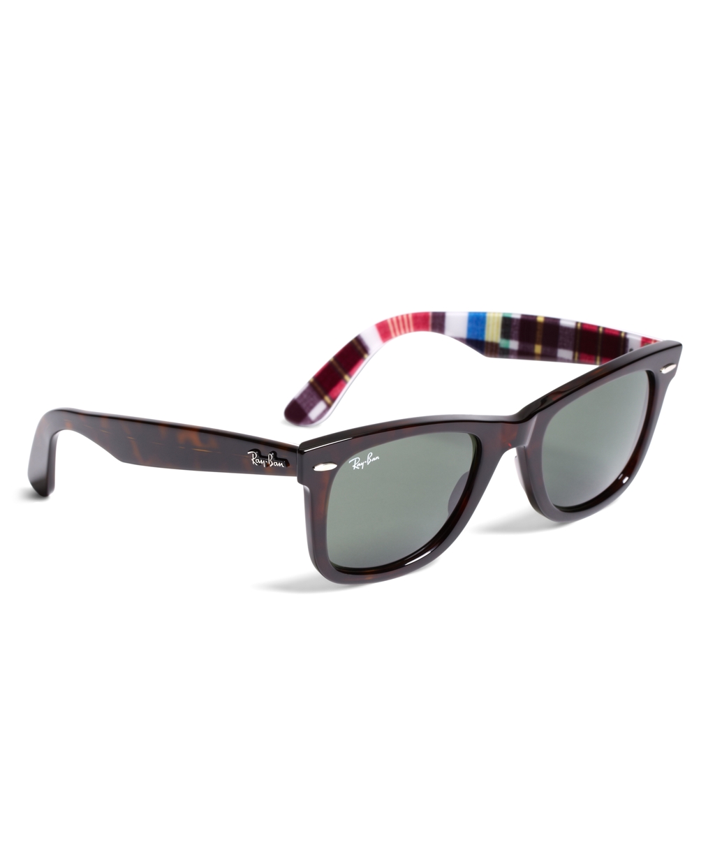 Brooks brothers Ray-Ban® Wayfarer Sunglasses With Madras in Black for ...