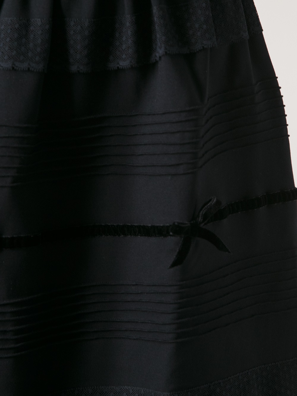 Red Valentino Flared Jersey Dress In Black Lyst