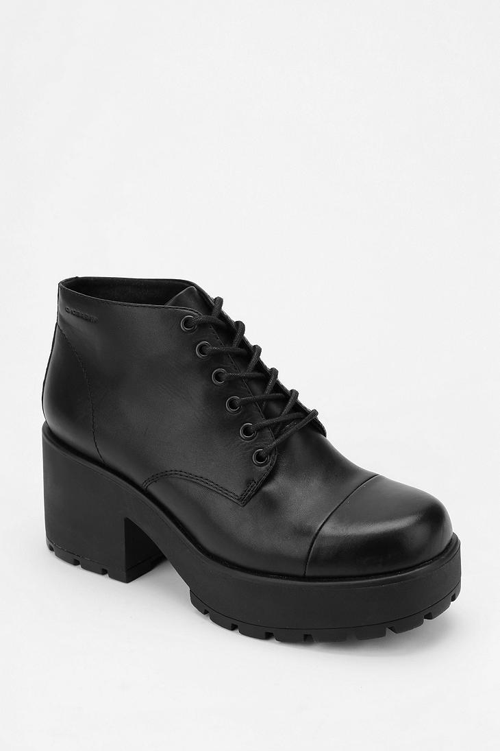Urban Outfitters Vagabond Dion Laceup Platform Ankle Boot in Black - Lyst