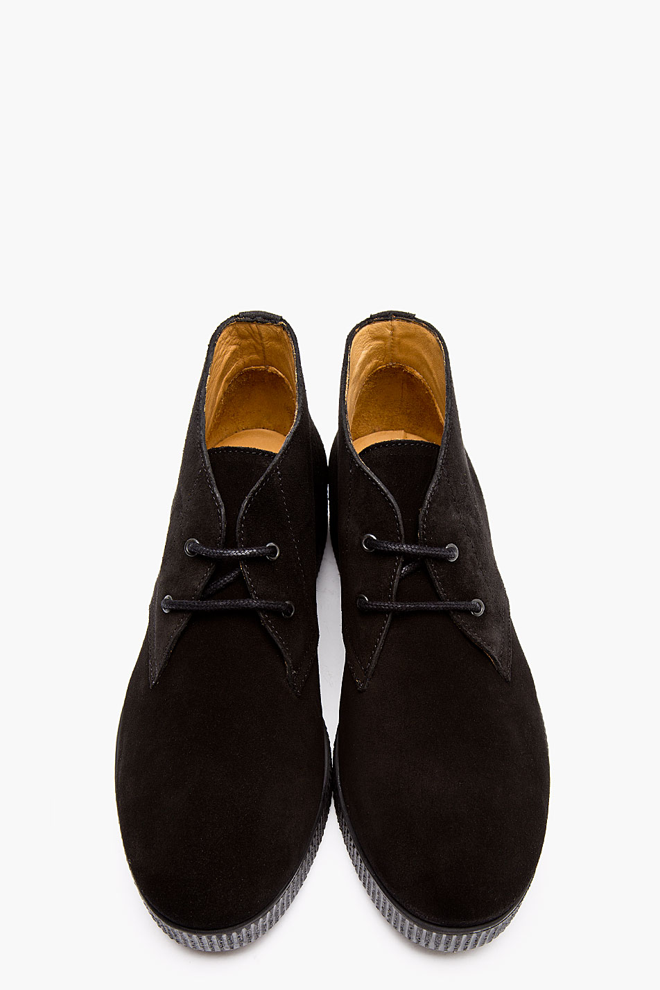 Lyst - A.P.C. Black Suede Desert Boots in Black for Men