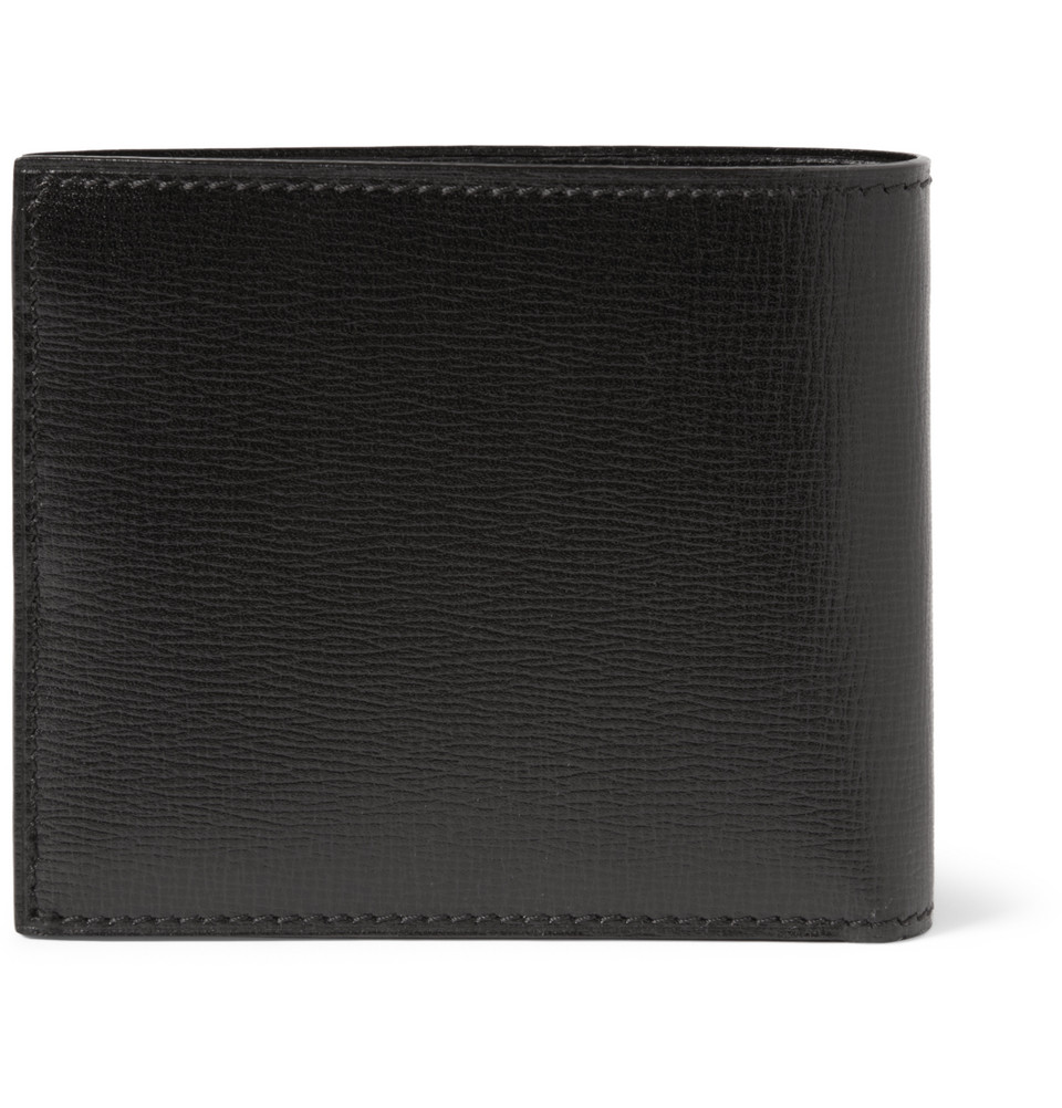 Lyst - Valextra Cross-Grain Leather Billfold Wallet in Black for Men