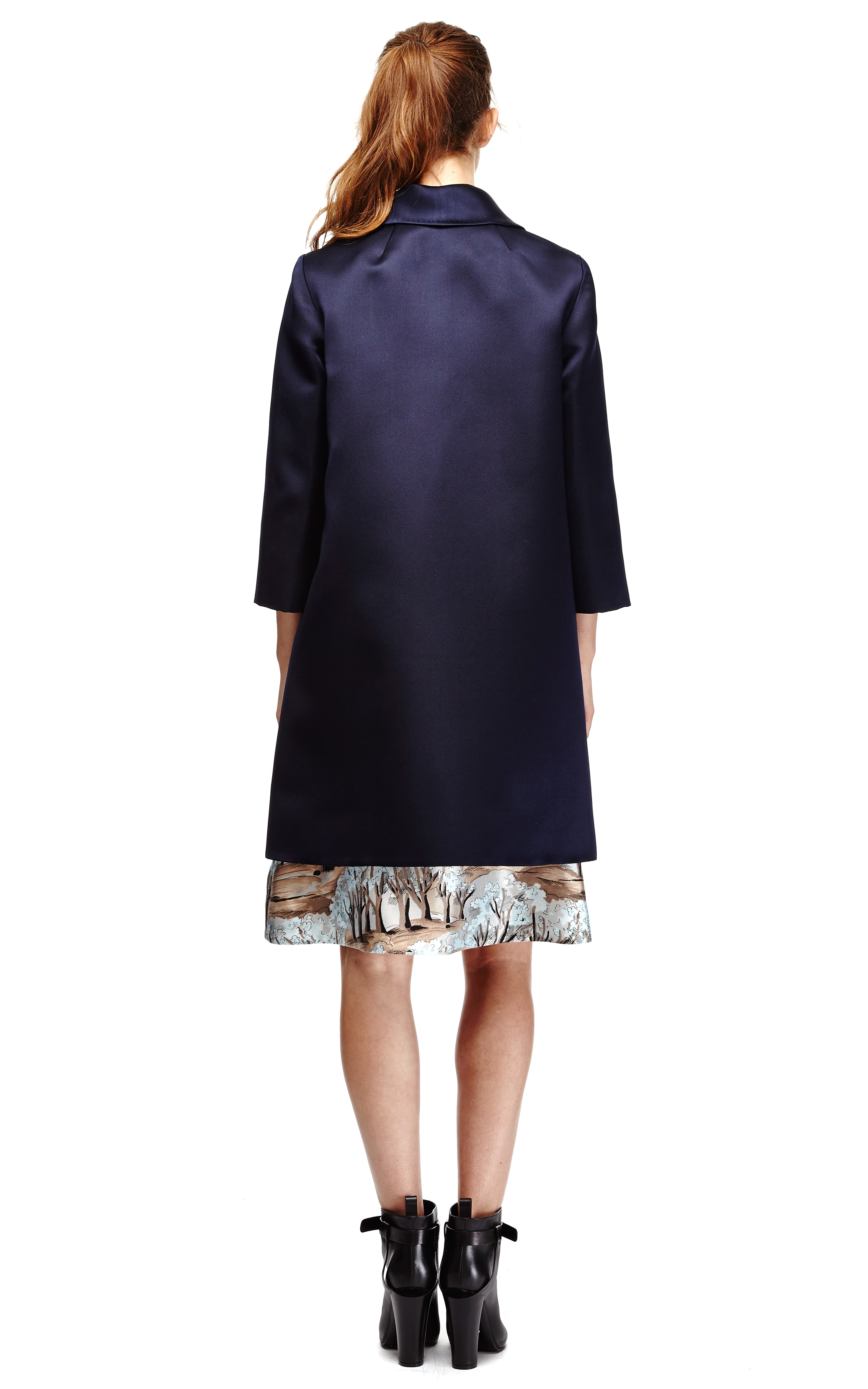 Marc jacobs Satin Twill Opera Coat in Blue | Lyst