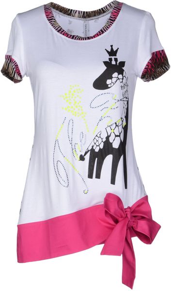 Pianurastudio Short Sleeve Tshirt in White | Lyst
