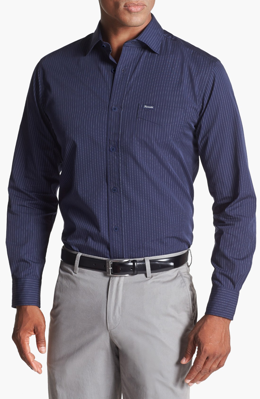 Façonnable Club Fit Sport Shirt in Blue for Men (Navy Blue Multi) | Lyst