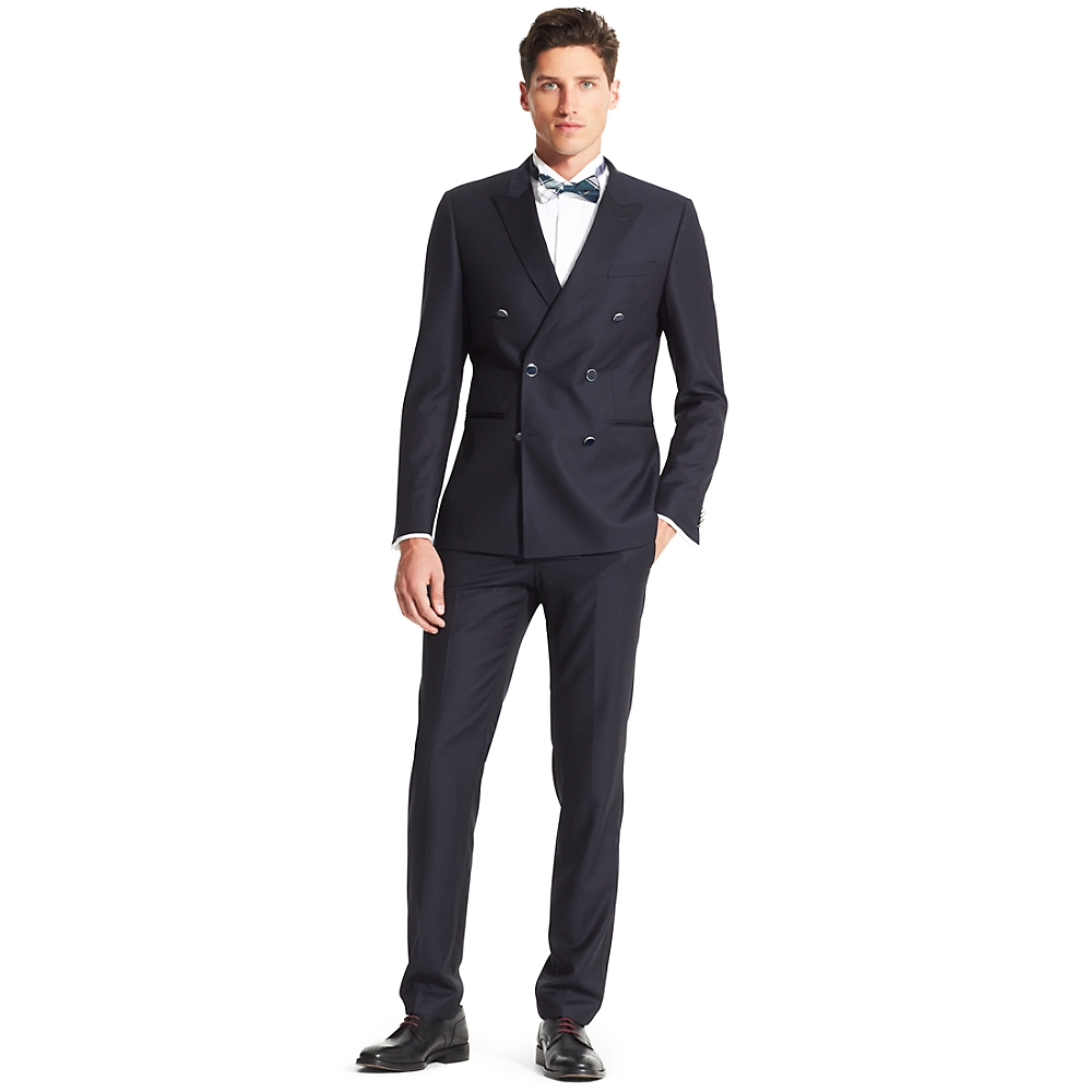 Tommy Hilfiger Slim Fit 2piece Velvet Suit in Blue for Men | Lyst
