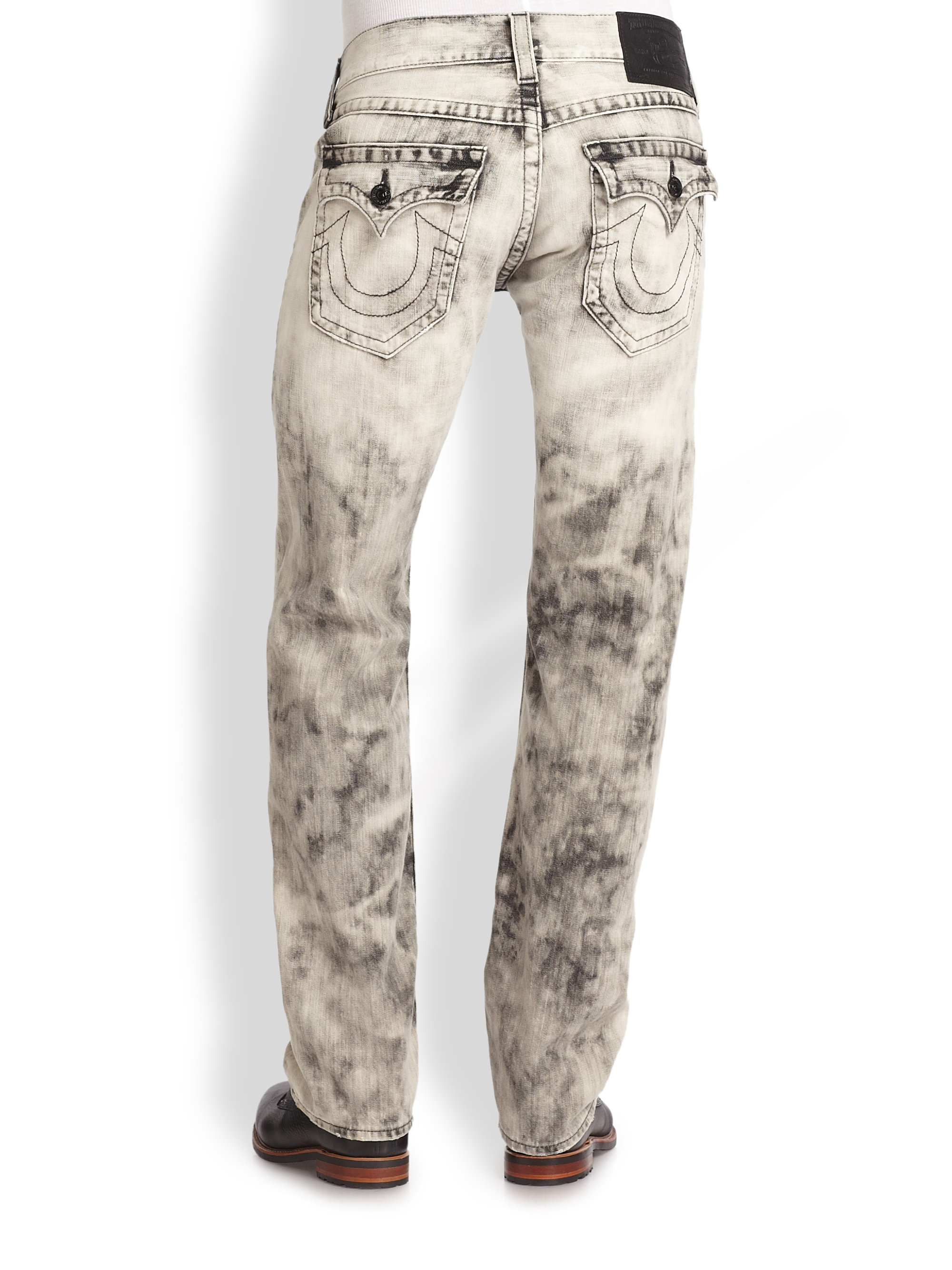 Lyst - True religion Ricky Straightleg Jeans in Gray for Men