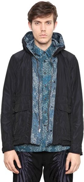 Miharayasuhiro Reversible Nylon Flower Jacket in Blue for Men (NAVY) | Lyst