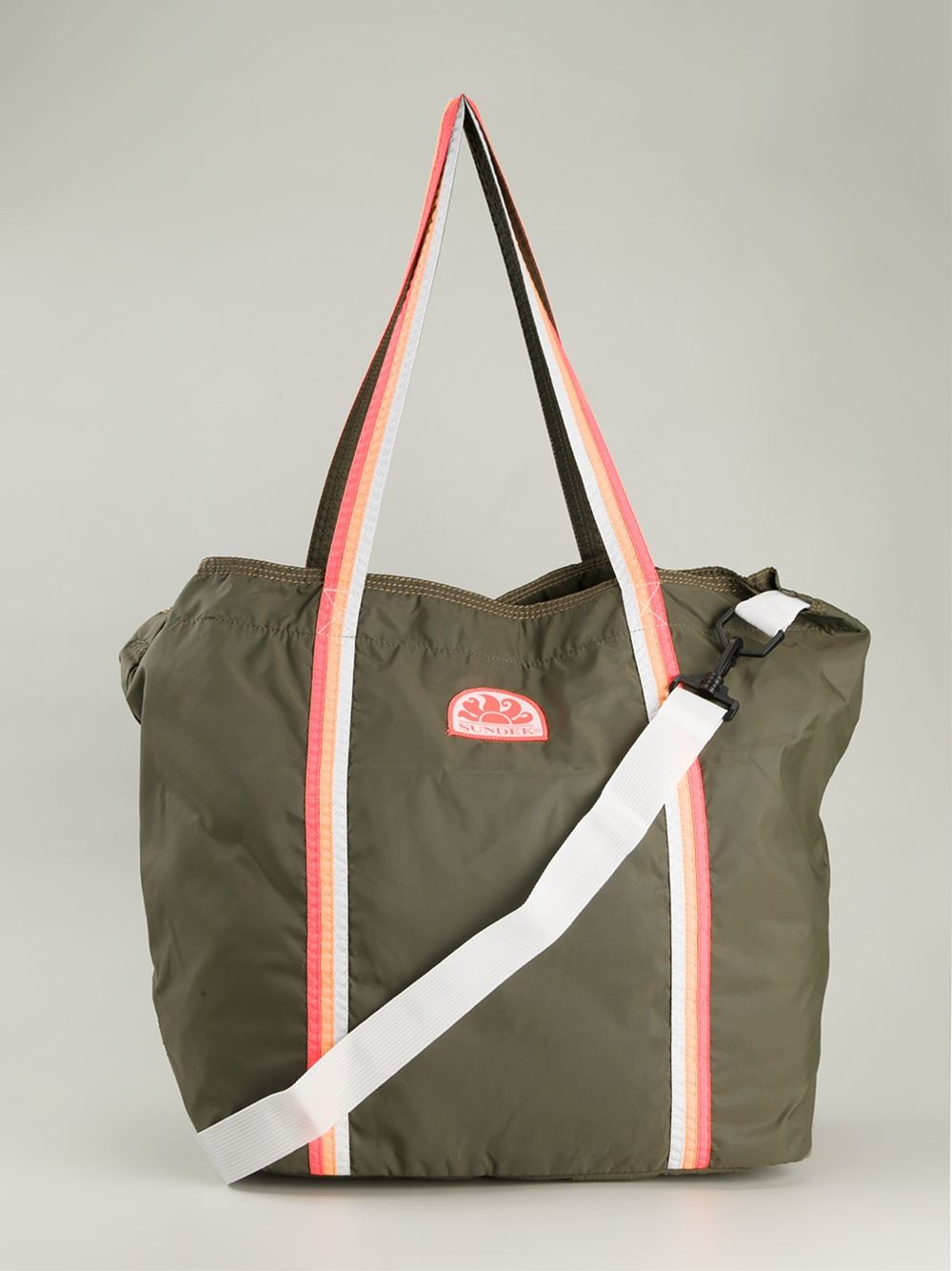 Lyst - Sundek Striped Handle Beach Bag in Green for Men