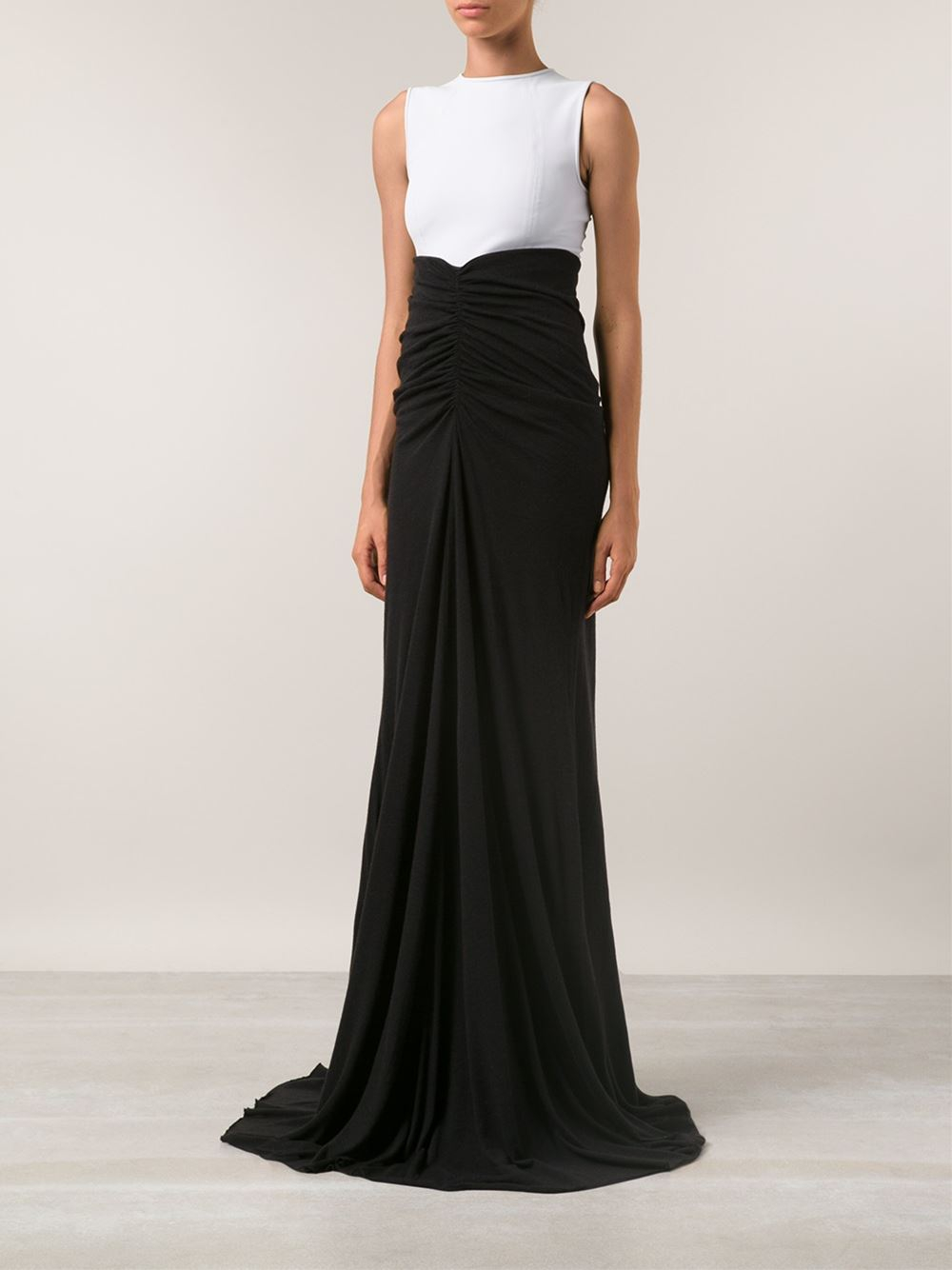 Lyst - Rick Owens Lilies Ruched Fishtail Skirt in Black
