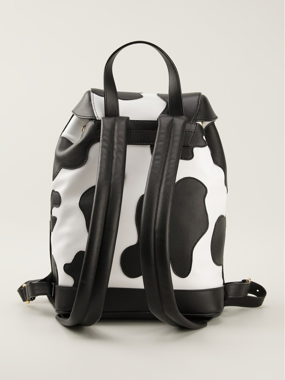 Moschino Cow Print Backpack in White - Lyst