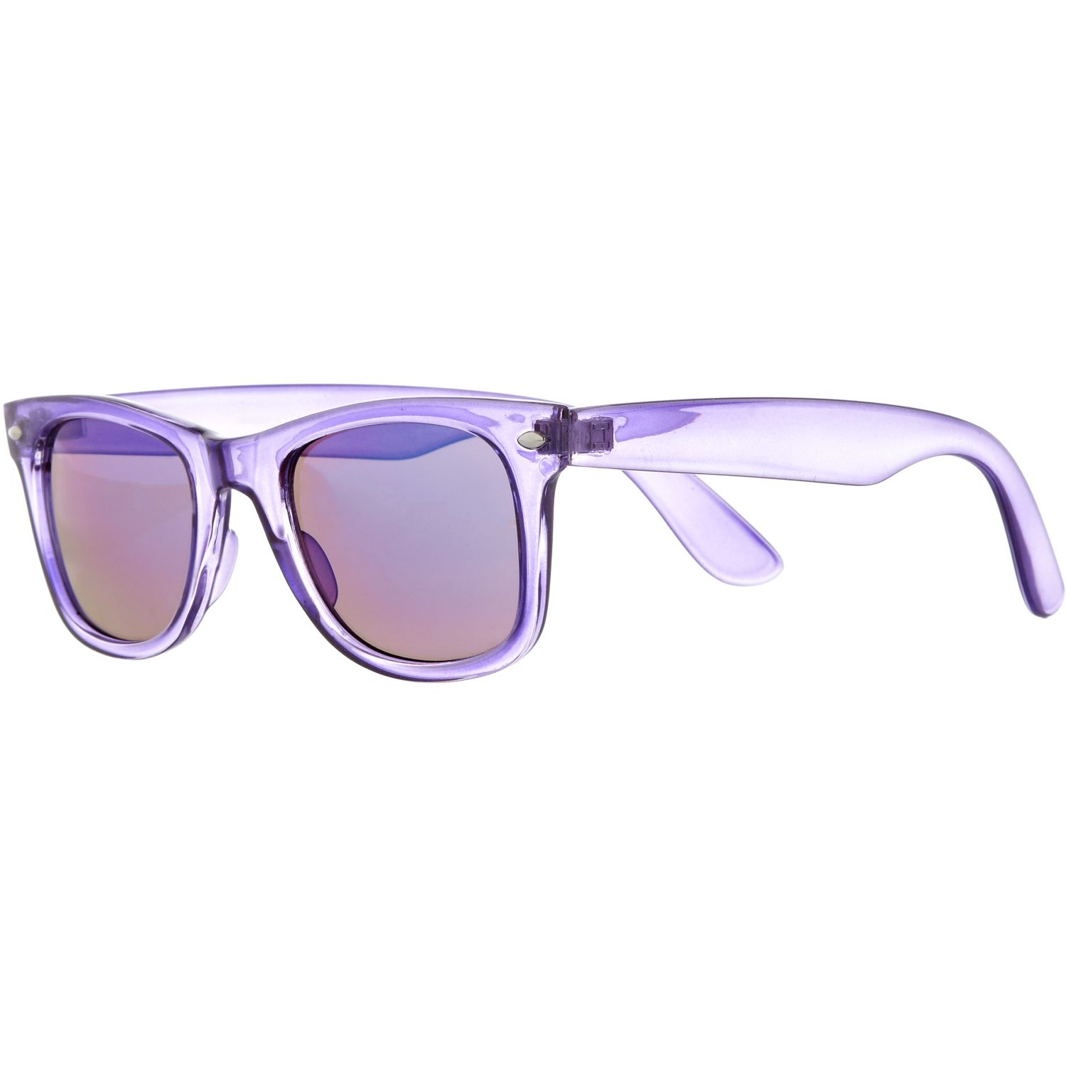 River Island Purple Clear Retro Sunglasses Lyst