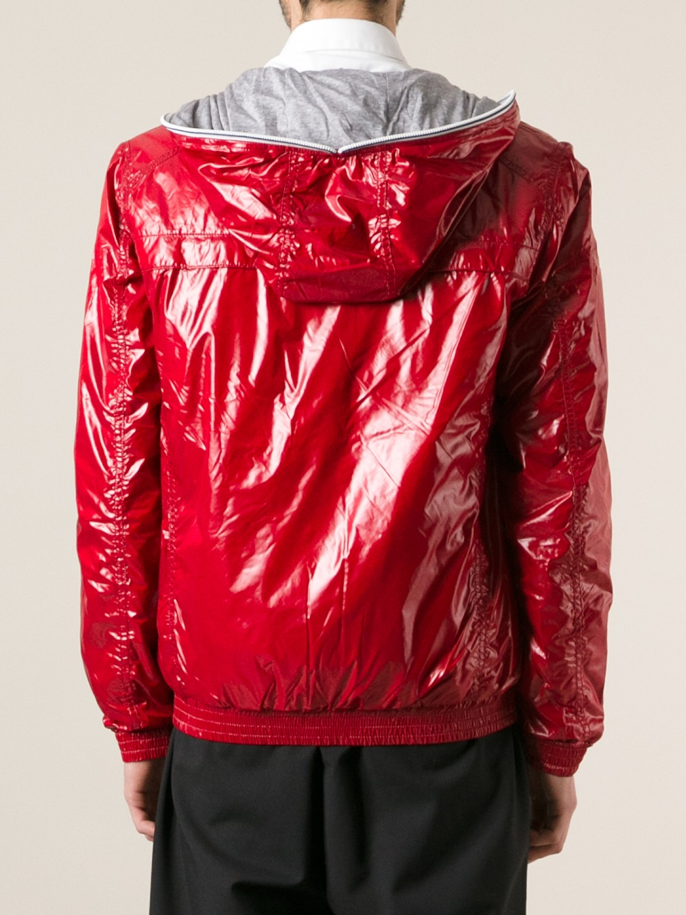 Lyst - Duvetica Hooded Windbreaker in Red for Men