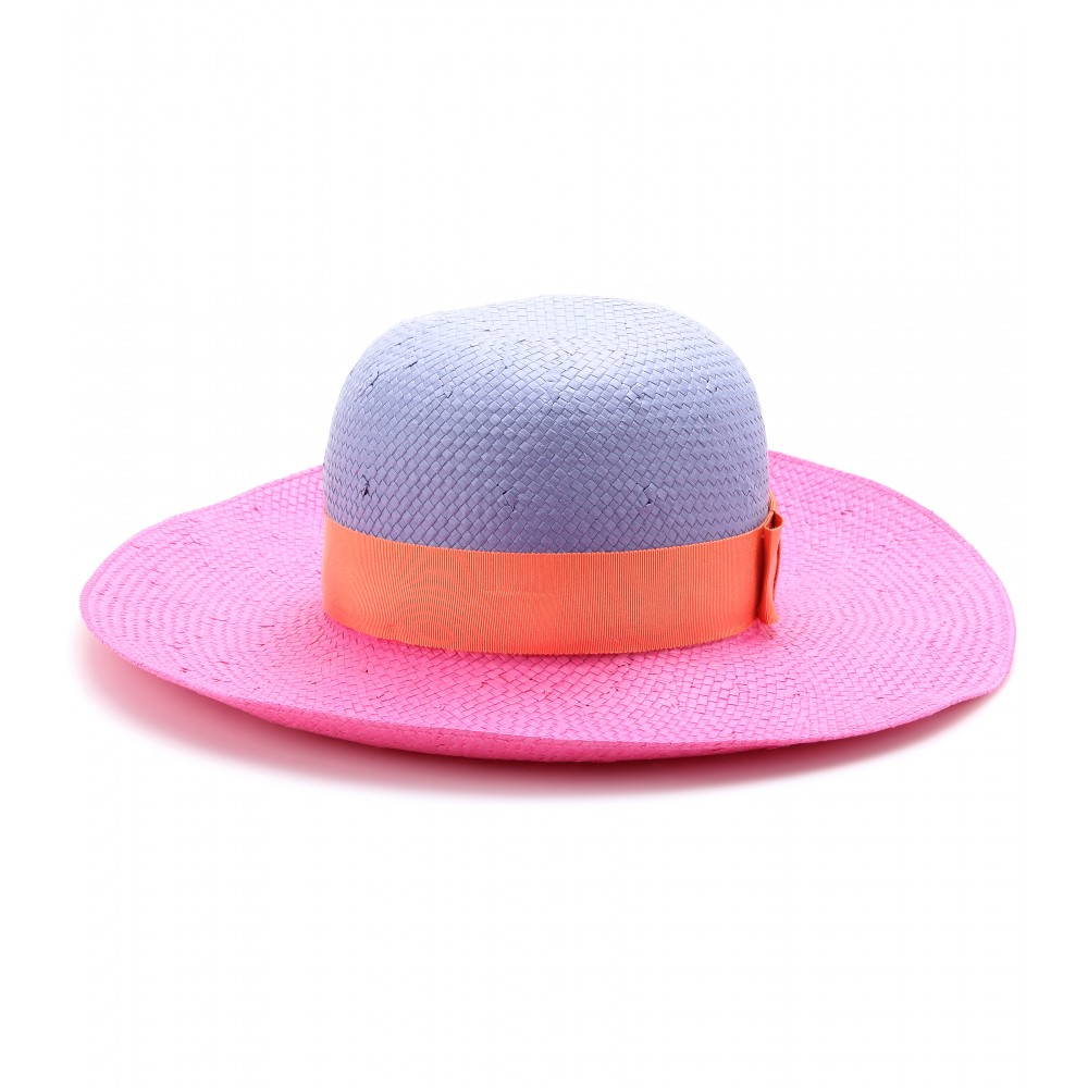 Lyst - Lanvin Woven Sun Hat in Pink