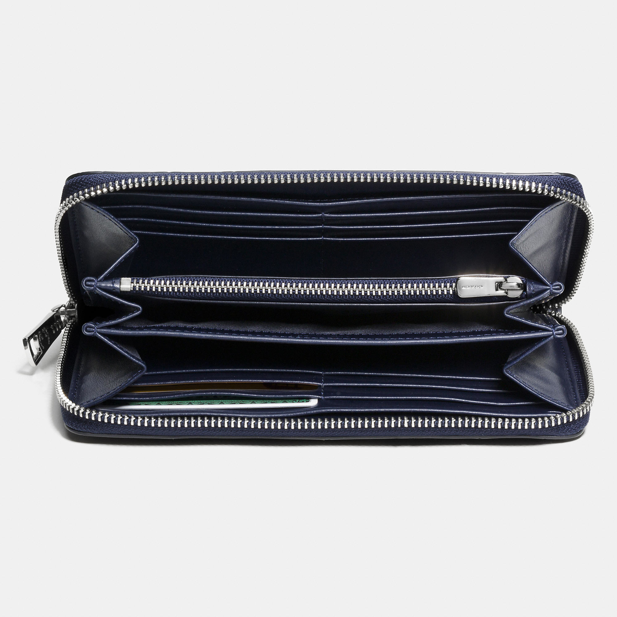 Coach Accordion Zip Wallet Blue | Paul Smith