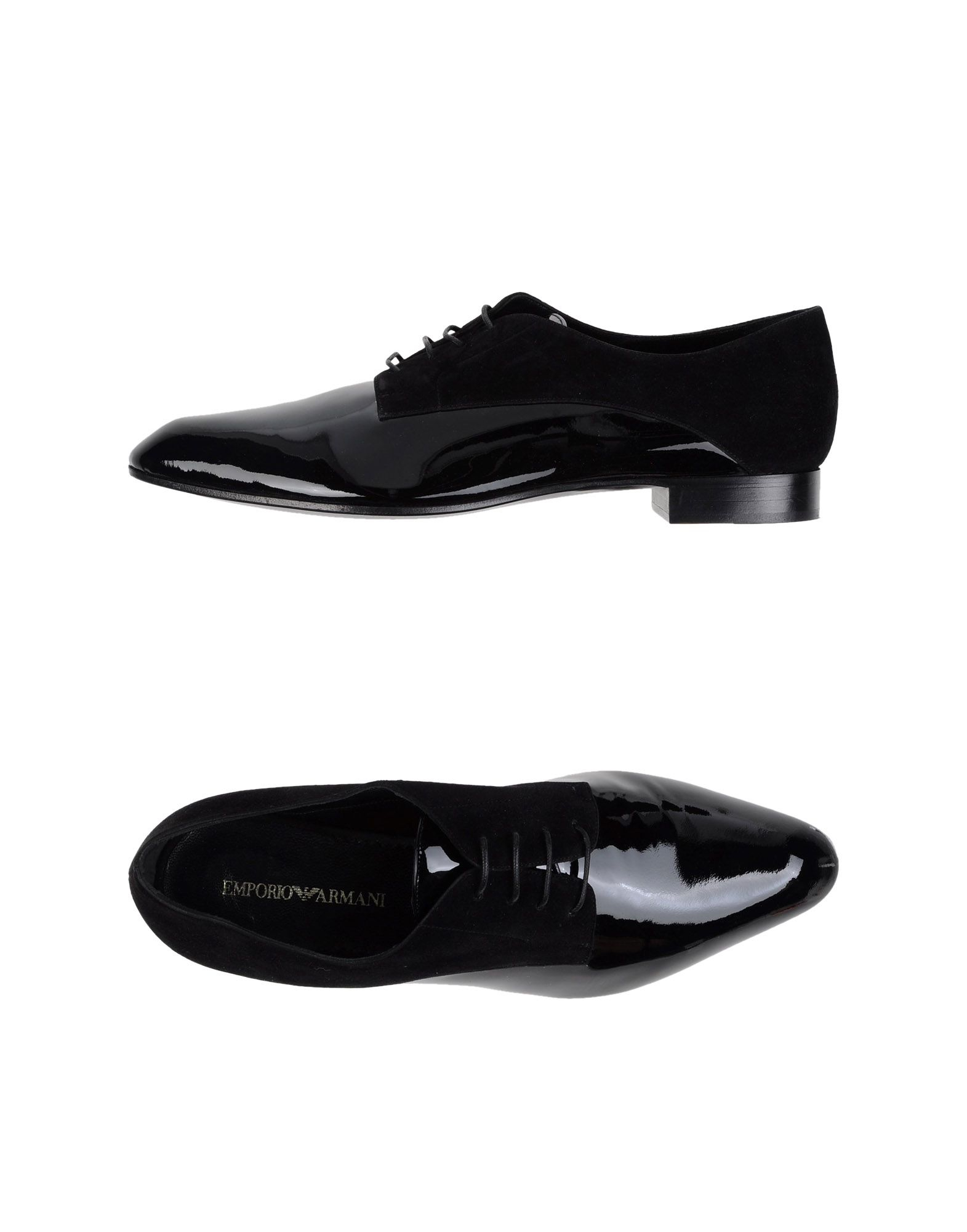 Lyst - Emporio Armani Lace-Up Shoes in Black Lyst - Emporio Armani Lace-Up Shoes in Black