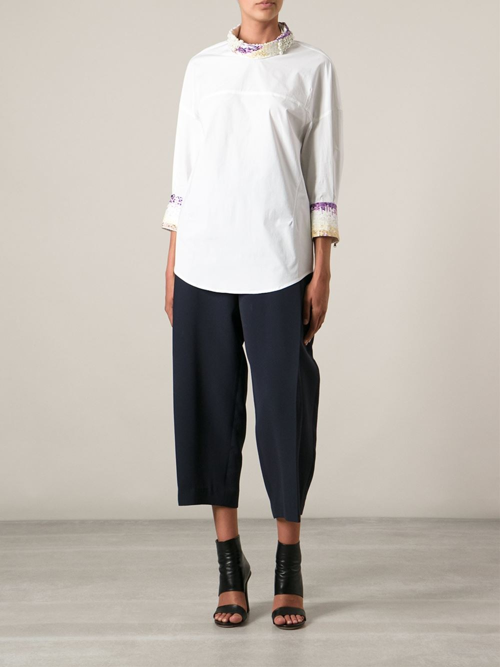 Lyst - 3.1 Phillip Lim Sequined Blouse in White