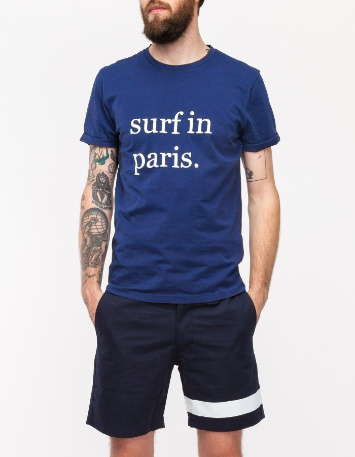 Cuisse de grenouille Surf in Paris Tee in Blue for Men | Lyst